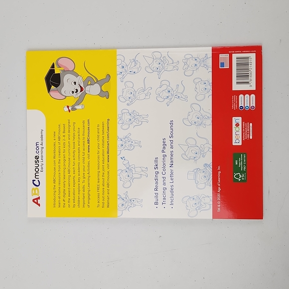 ABC Mouse | Art | Abc Mouse Phonics Workbook With 24 Count Of Crayola ...